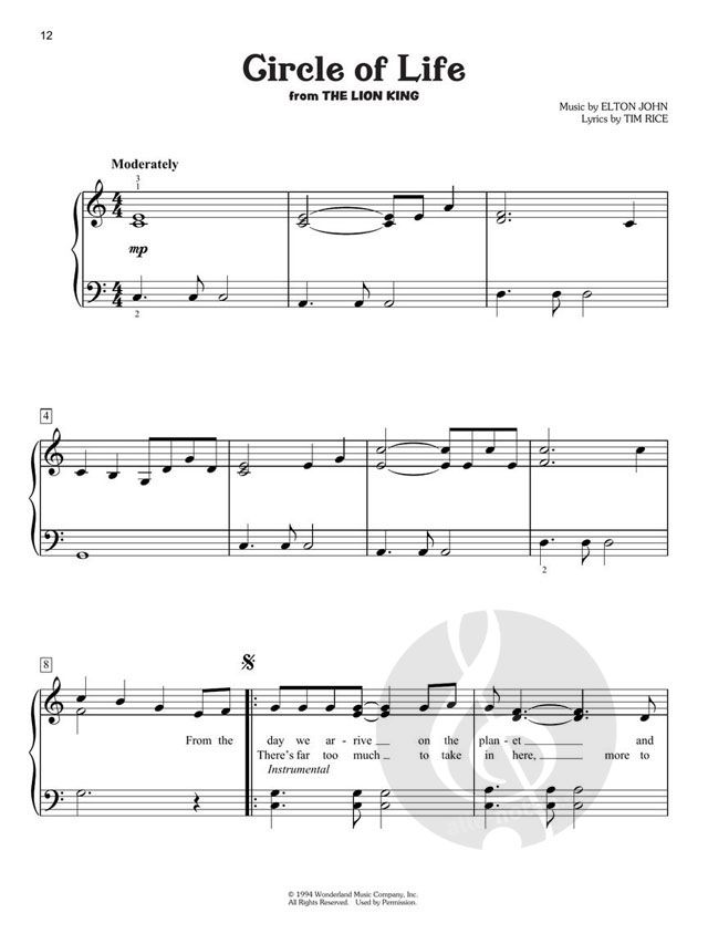 Disney Songs For Kids Klaviernoten G nstig Online Kaufen