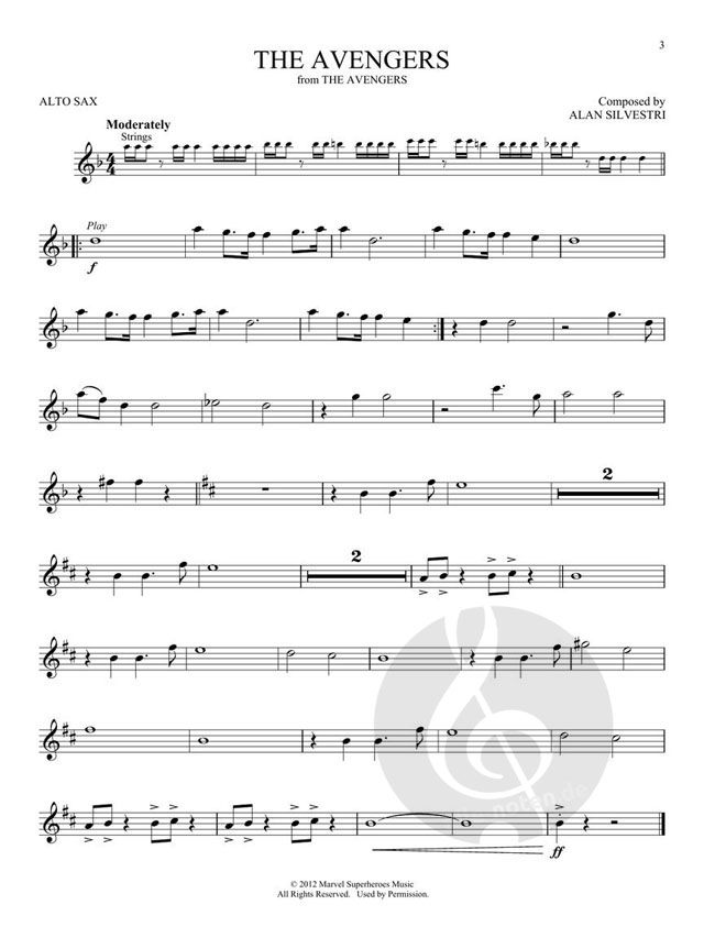 Superhero Themes for Alto Saxophone » Altsaxophon Noten kaufen