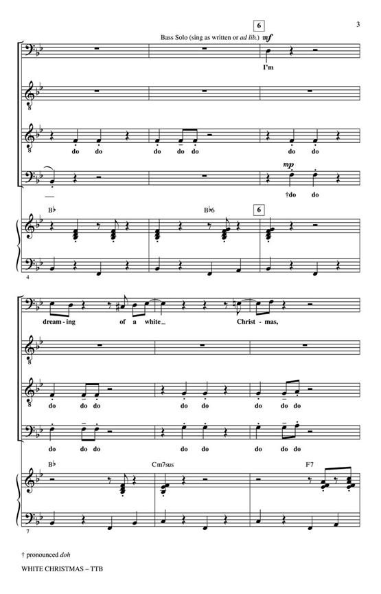 White Christmas (Irving Berlin) » Noten für Männerchor - 08748495