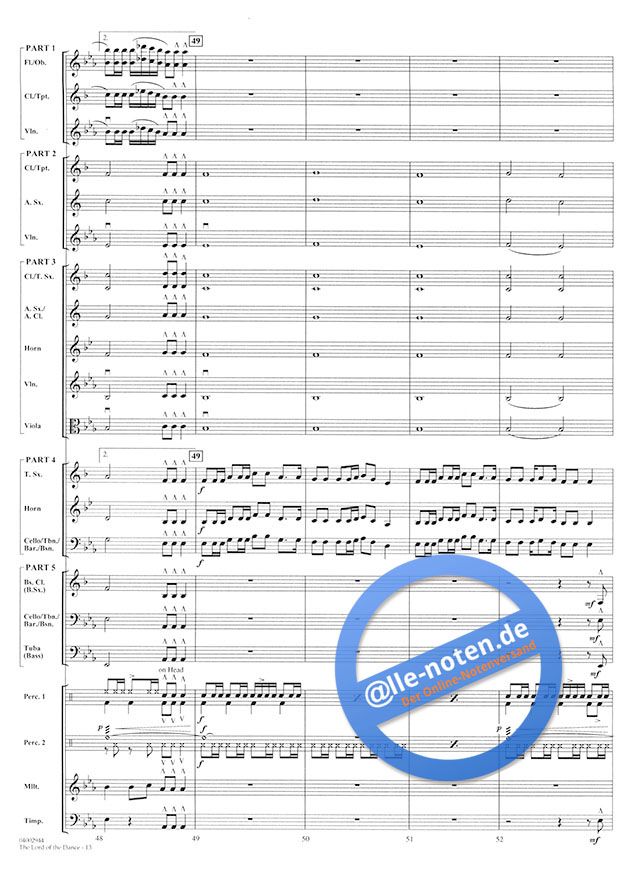 The Lord Of The Dance (Ronan Hardiman) » Blasorchester Noten - 04002943